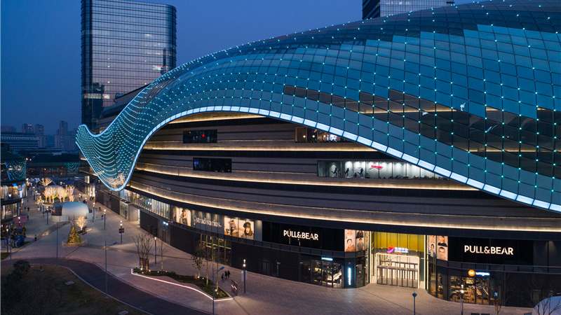 Large Urban Complex Commercial Building Facade Flood Lighting - Buy ...