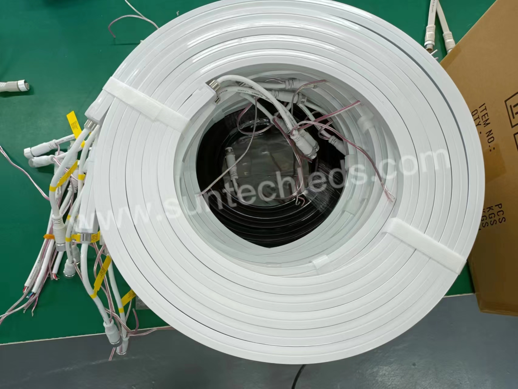 110m LED Neon Flex Strip and YC-3000A Controllers Have Been Sent to ...