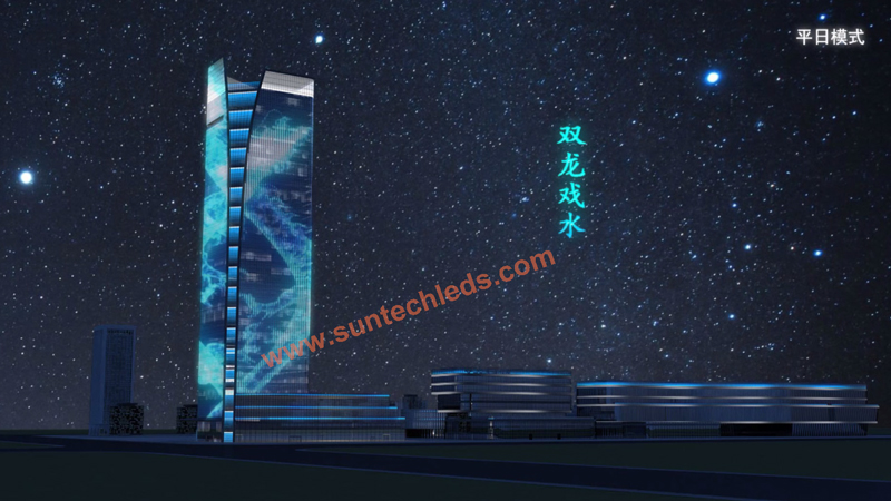 Skyscraper LED Facade Buildings & Landmarks Illumination - Buy building ...