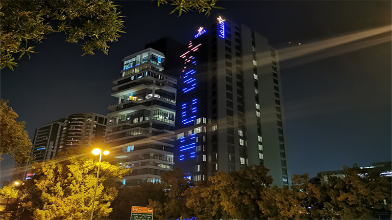 Urban High-rise Building Residential Lighting - Buy building facade ...