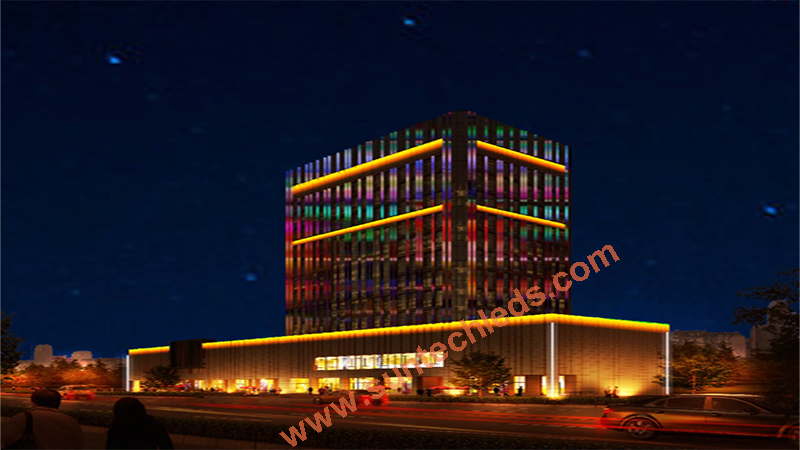 DMX Programmable RGBW Building Facade Lighting Project - Buy dmx led, rgbw light, building ...