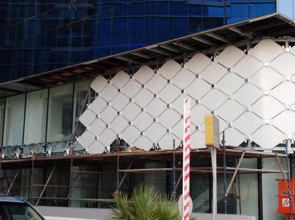 Outdoor LED Mesh Screen Light Media Facade Project - Buy led mesh ...