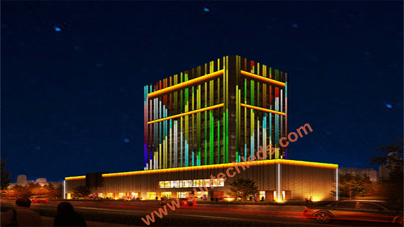 DMX Programmable RGBW Building Facade Lighting Project - Buy dmx led, rgbw light, building ...