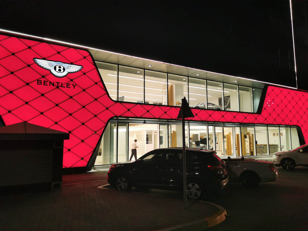 Outdoor LED Mesh Screen Light Media Facade Project - Buy led mesh ...