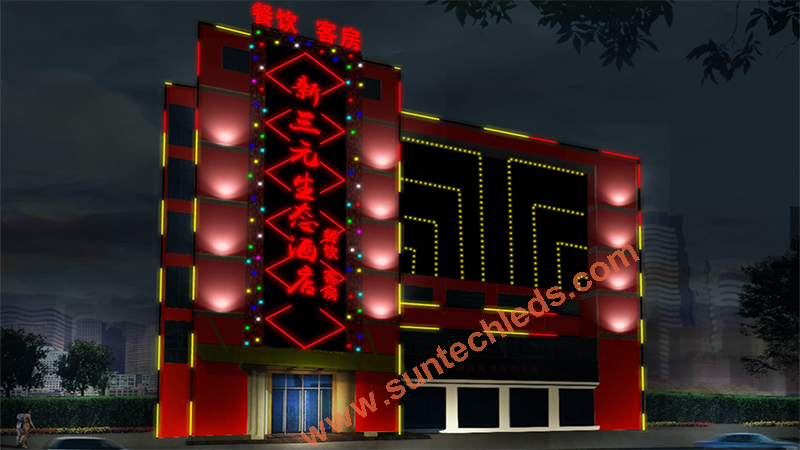 DMX Controlled Addressable LED Facade Lighting Supplier Design - Buy ...