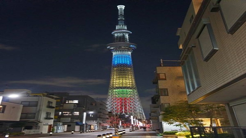 Tokyo Skytree Steel Structure Illumination - Buy structure illumination ...