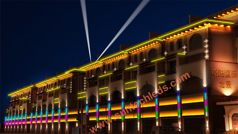 Intelligent DMX RGBW House Facade Lighting Control Systems - Buy led ...