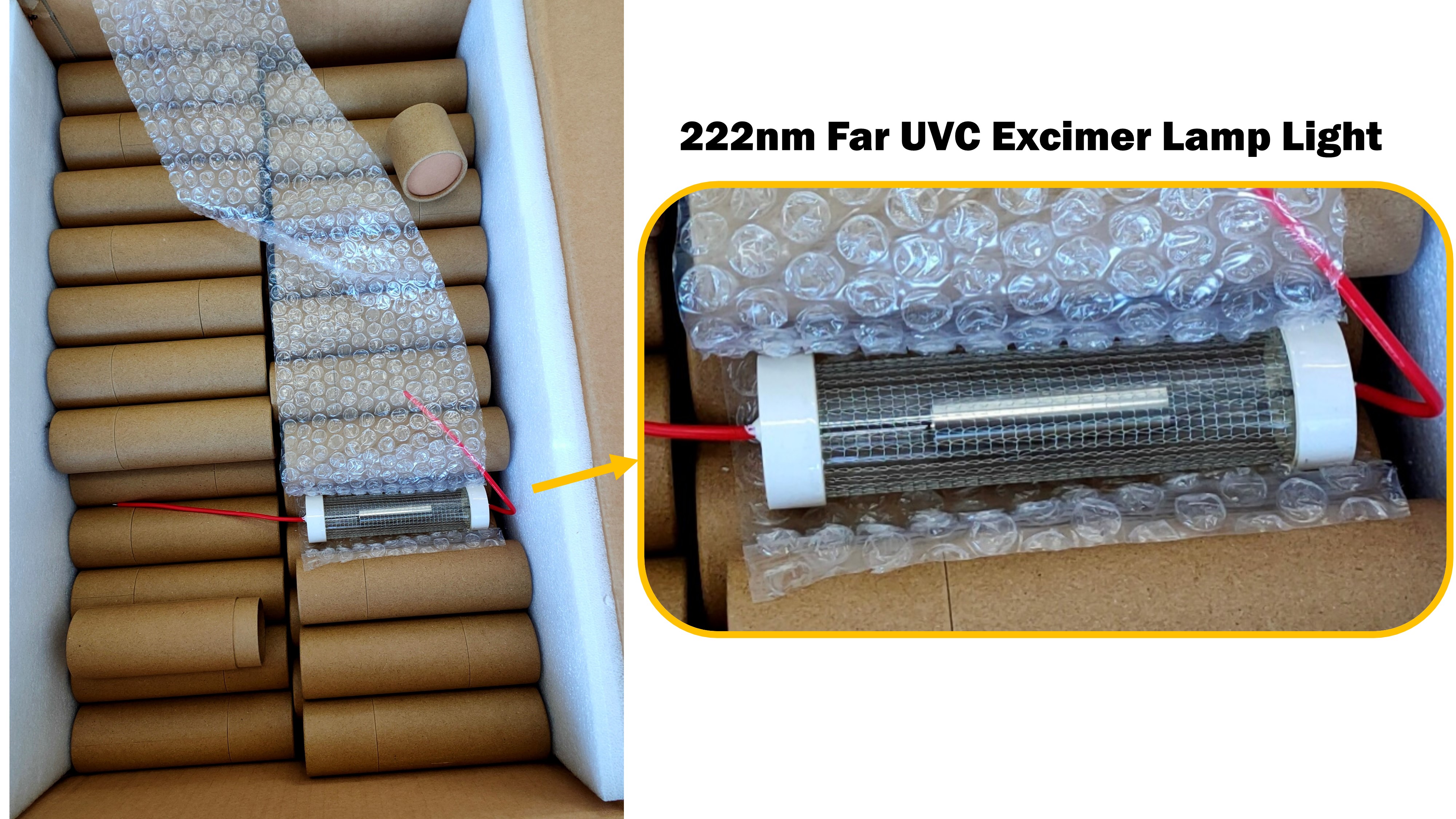 222nm Far UVC Excimer Lamp Light Is Being Sent To Israel - Shenzhen ...