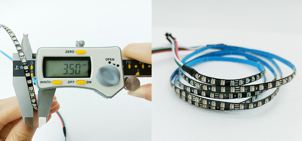 Addressable 3.5mm width RGB LED Strip Ship to Italy - Shenzhen Suntech ...